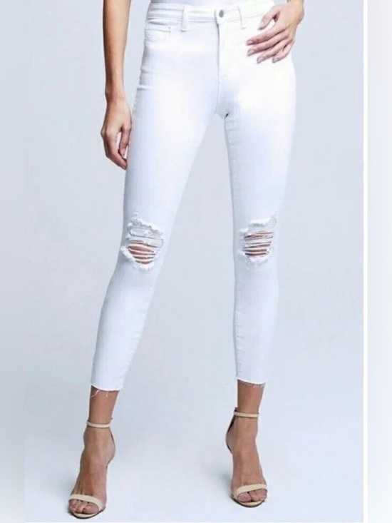 L'AGENCE | Jeans | Lagence Margot High Rise Skinny Jean White Blanc ...